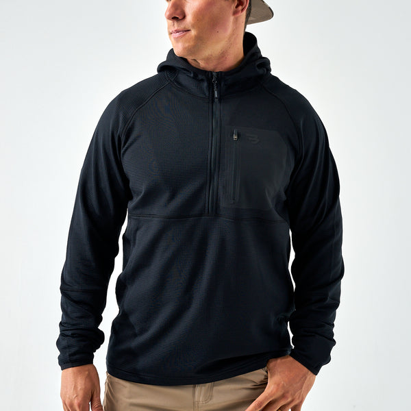 Blaze Tech Quarter Zip - Black – BURLEBO