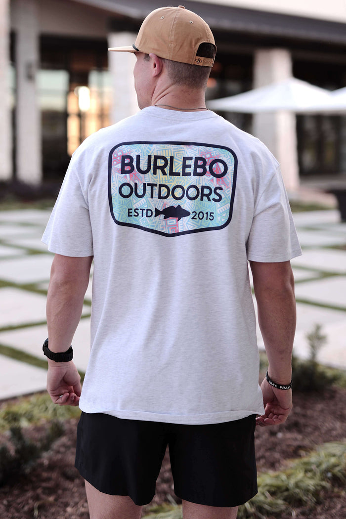 Short Sleeve Tee - Flying B Deer Camo Logo - Heather Black – BURLEBO