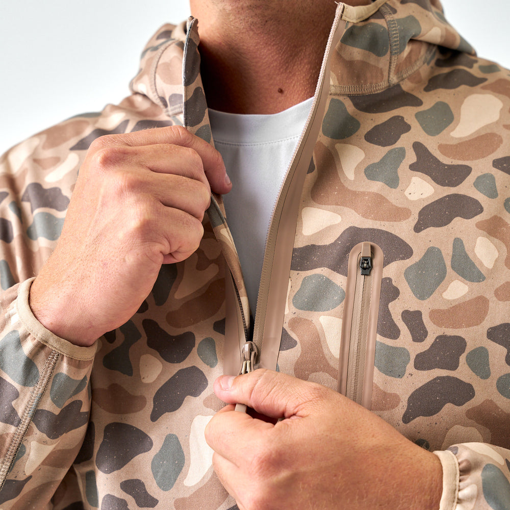 Pintail Camo Duke Tech Mid Layer Jacket | BURLEBO