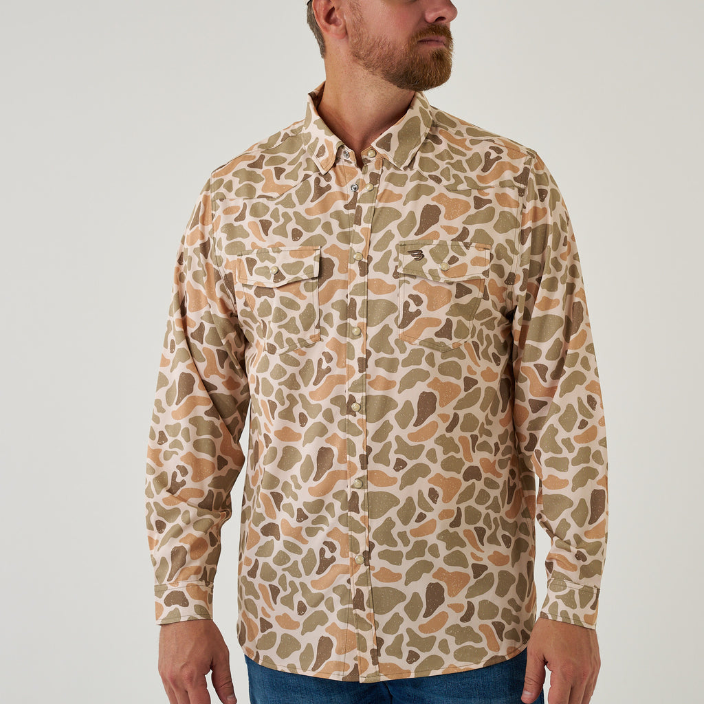 Long Sleeve - Performance Western Shirt - Venado Camo – BURLEBO