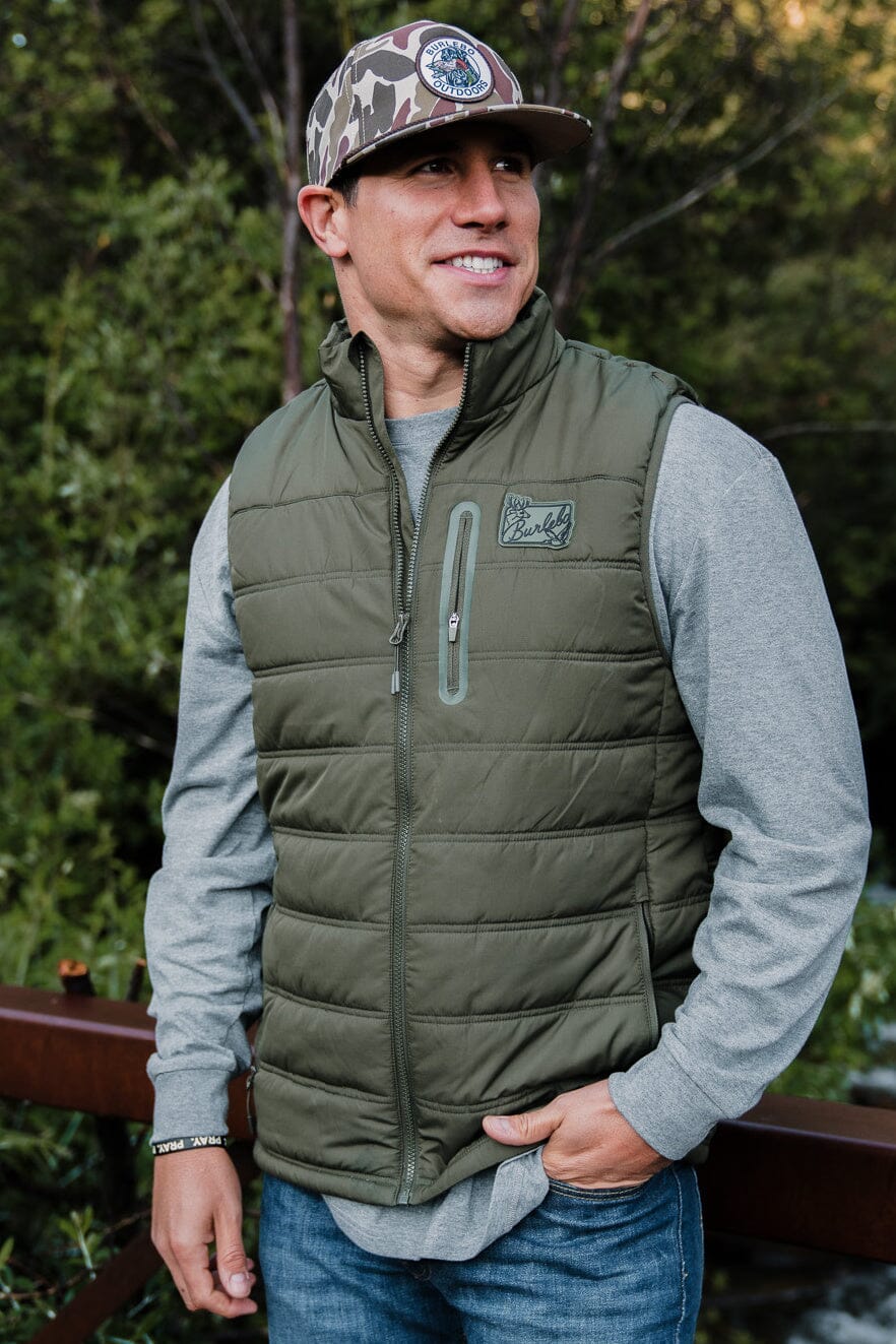 Puffer Vest - Mallard Green – BURLEBO