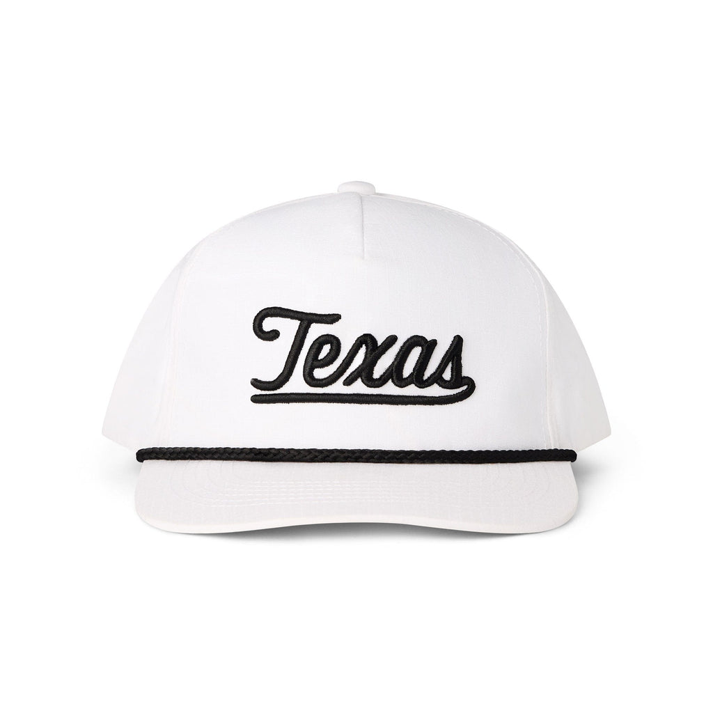 Cap - Texas Script - White – BURLEBO
