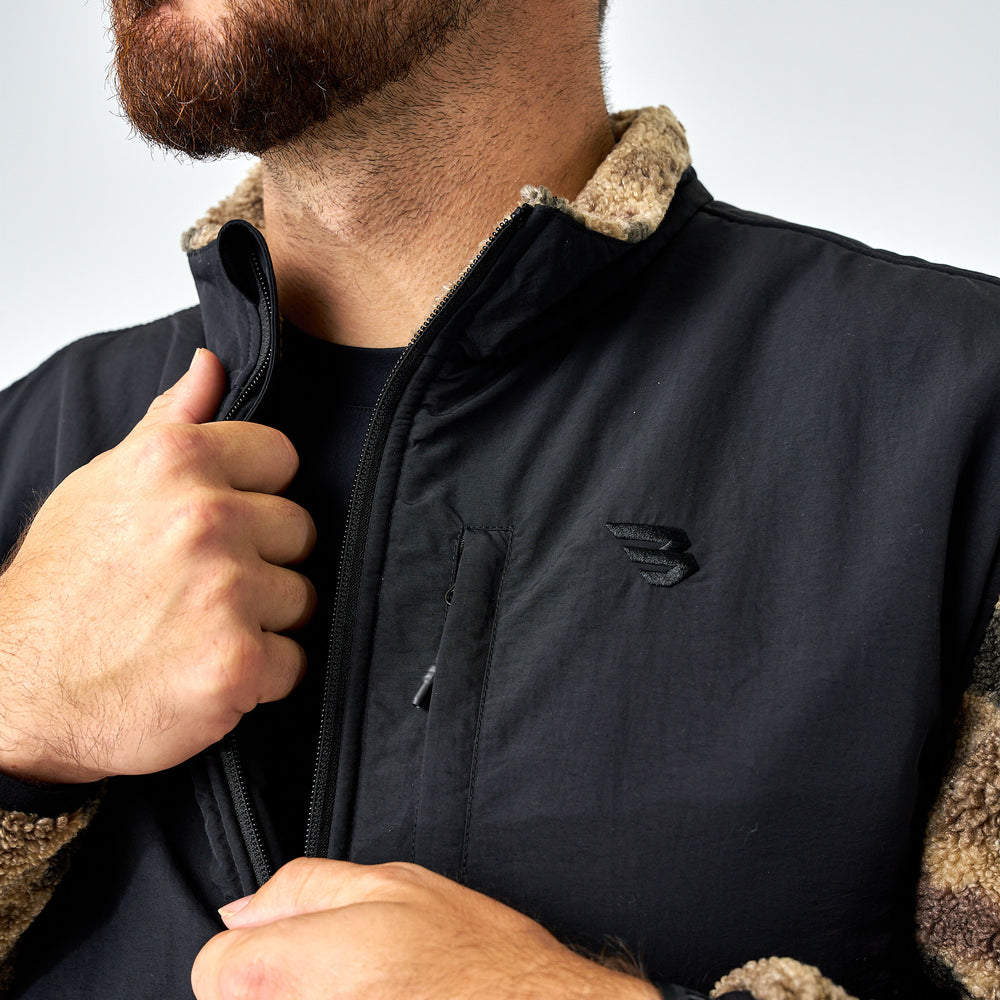 Rocky Mountain Camo Full Zip Sherpa Jacket | BURLEBO