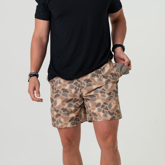 Everyday Short - Pintail Camo - Brown Pocket | BURLEBO