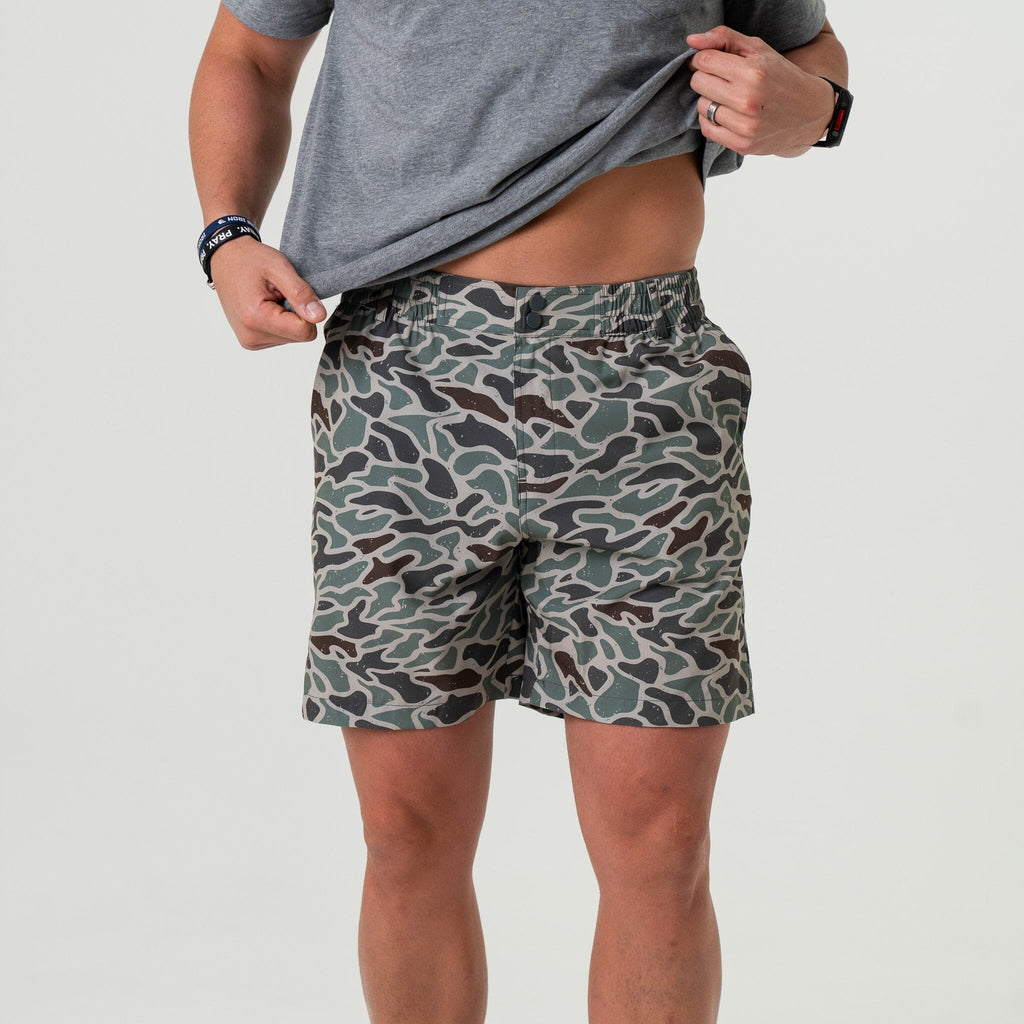 Everyday Short - Retro Duck Camo - Grey Pocket – BURLEBO