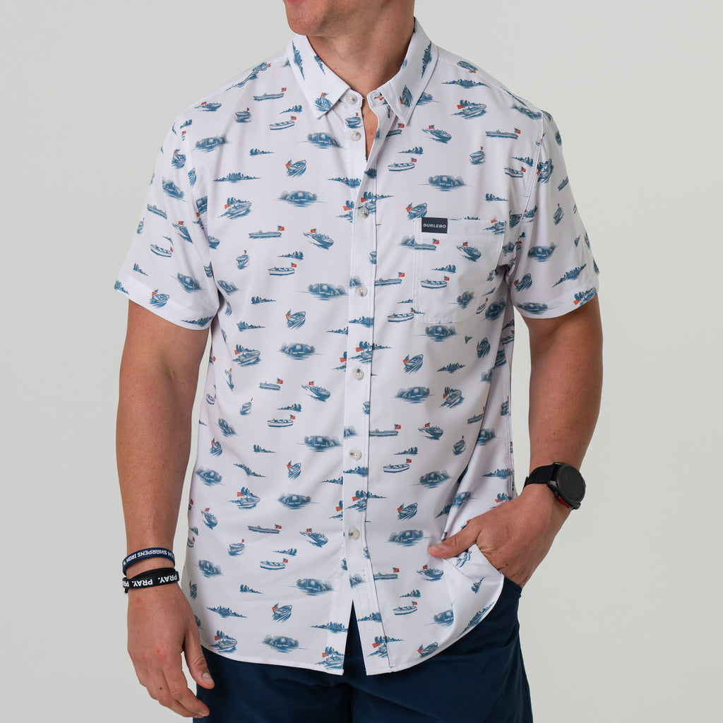 Performance Button Up - Lake Weekend – BURLEBO