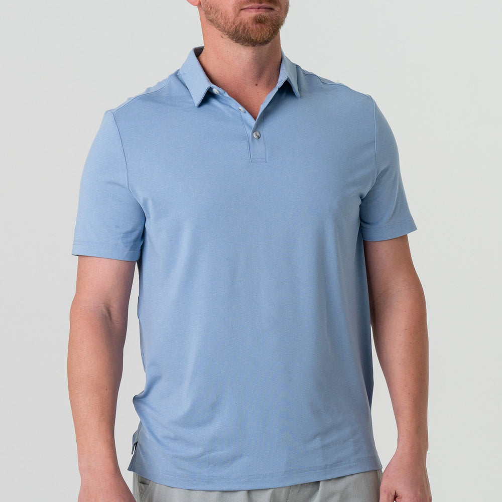 Performance Polo - Heather Sky Blue – BURLEBO