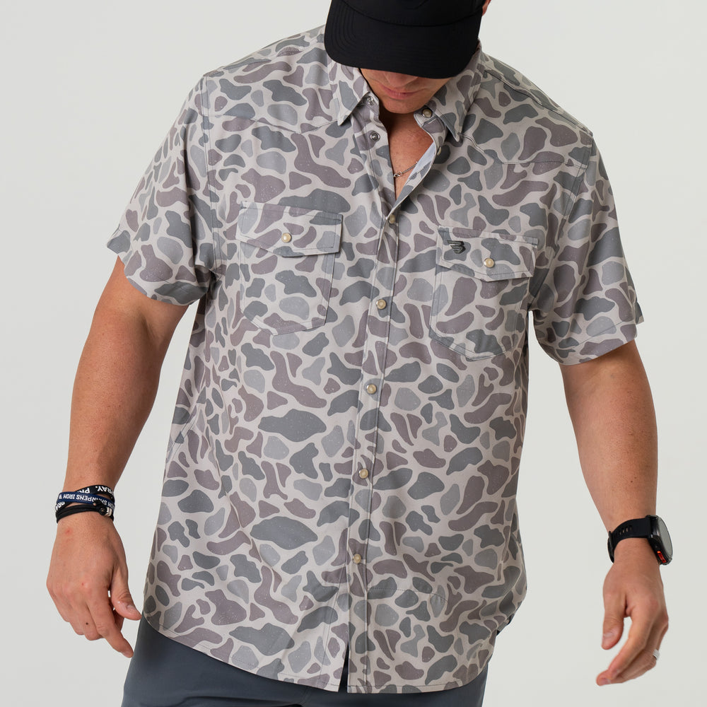 Performance Western Shirt - Classic Deer Camo – BURLEBO