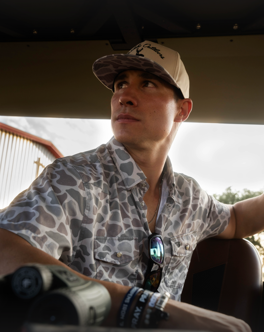 Classic Deer Camo Performance Western Shirt | BURLEBO