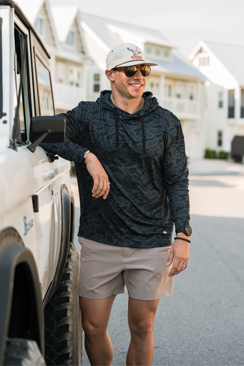 Performance Hoodie - Black Camo – BURLEBO