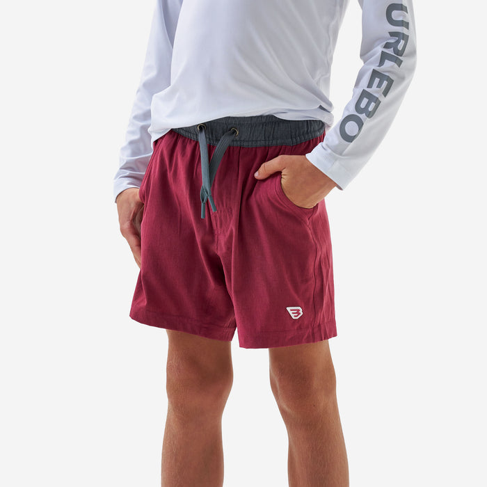 Youth Athletic Short | Cardinal Camo Liner | BURLEBO