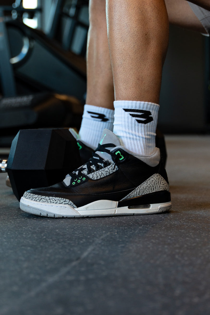 Flying B Logo - Crew Socks - 3 Pack – BURLEBO