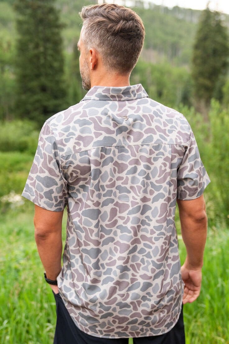 Performance Button Up - Classic Deer Camo – BURLEBO