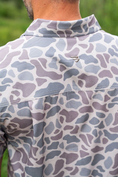 Performance Button Up - Classic Deer Camo – BURLEBO