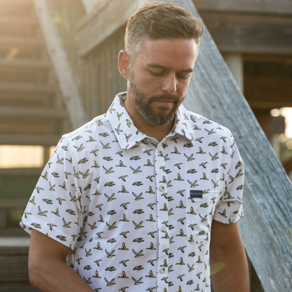 Flying Mallard Performance Button Up | BURLEBO