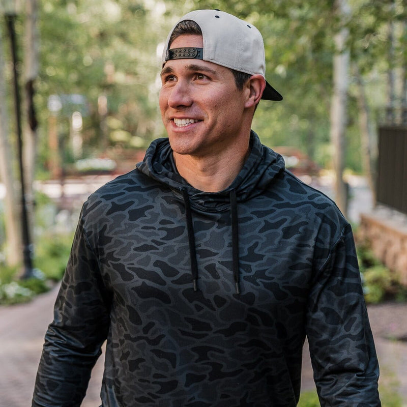 Performance Hoodie - Black Camo – BURLEBO