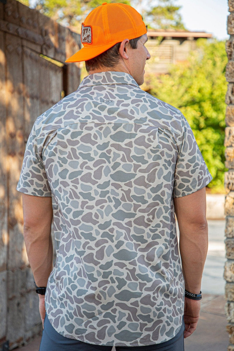 Performance Button Up - Classic Deer Camo – BURLEBO