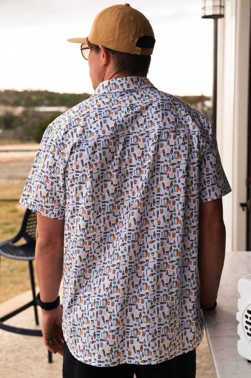 Performance Button Up - Crawfish Boil – BURLEBO